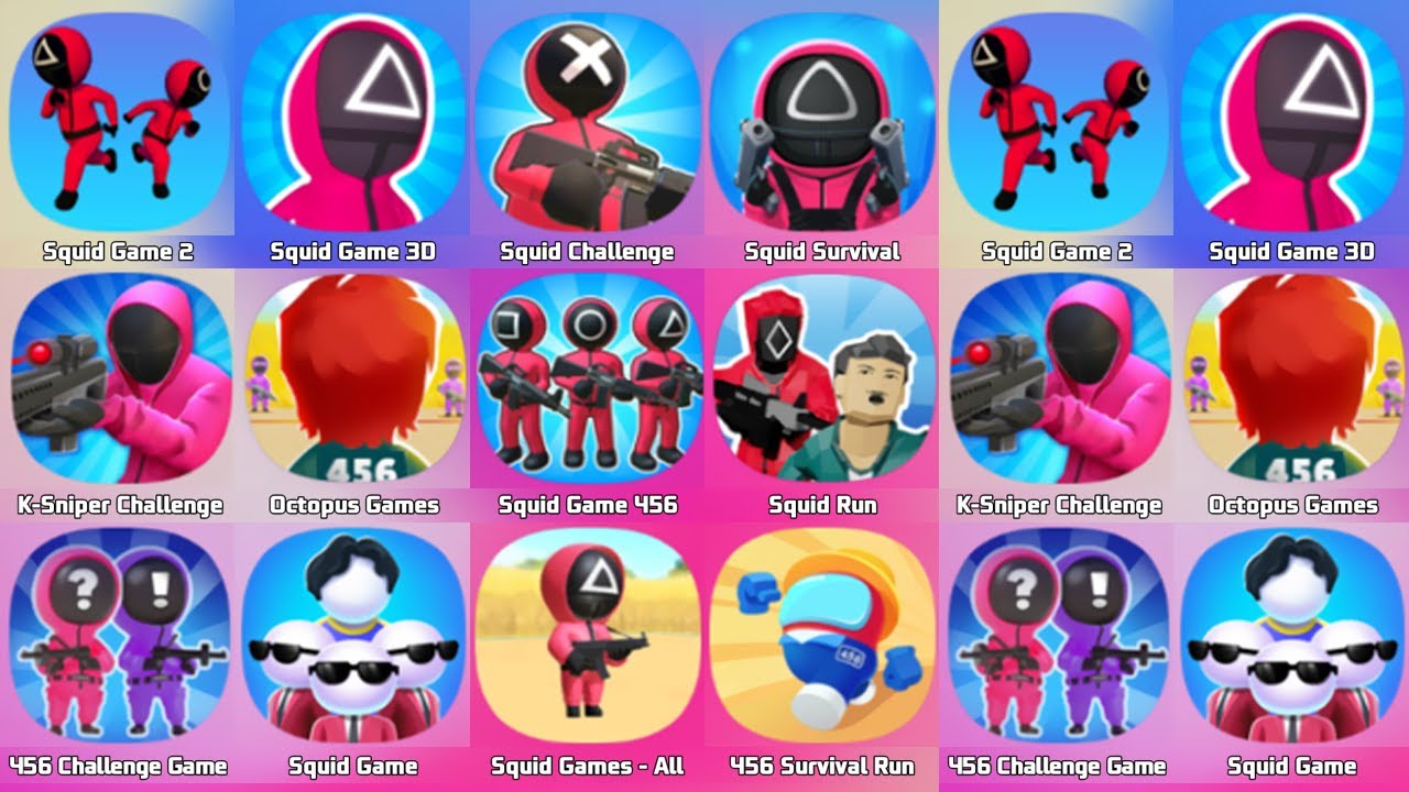 Squid Game 3D, Squid Challenge Survival, Squid Survival, Octopus Game ...