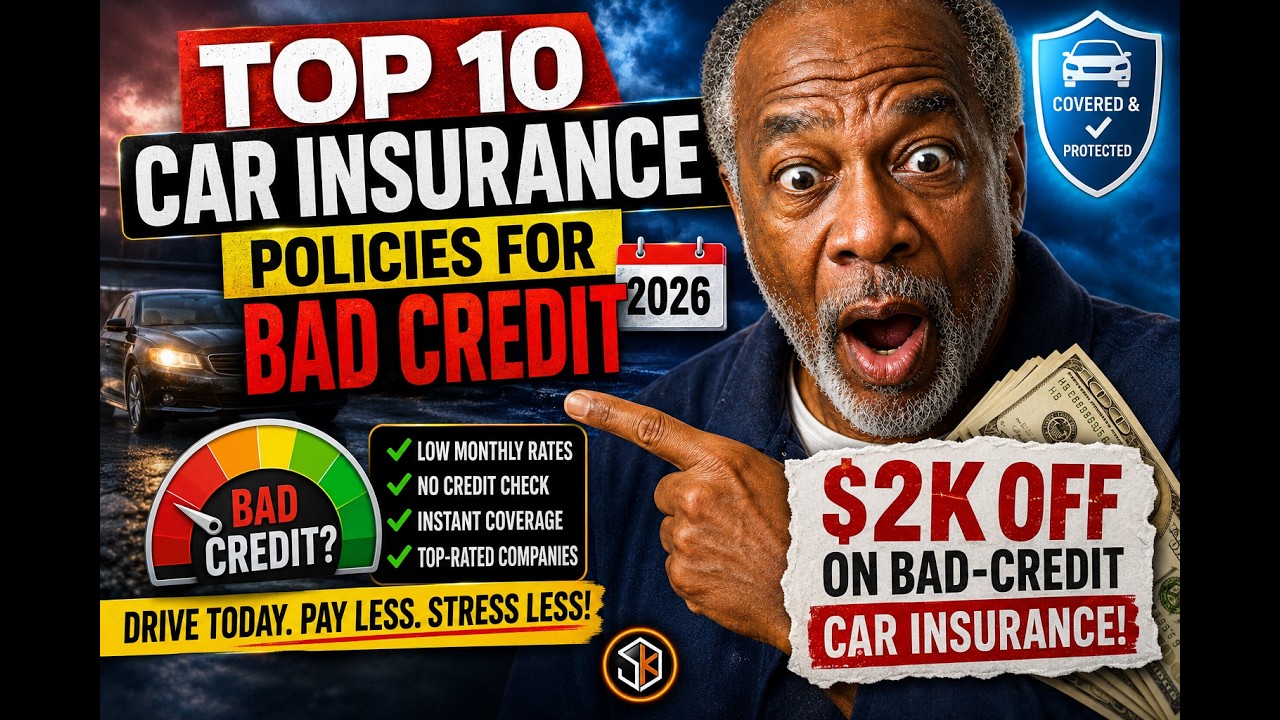 Top 10 Car Insurance Policies for Bad Credit 2024: $2K Off On Bad ...
