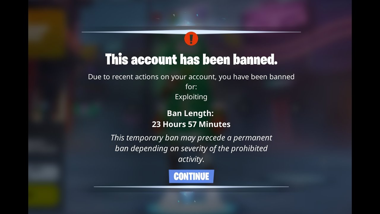 False Ban | Fortnite - YouTube