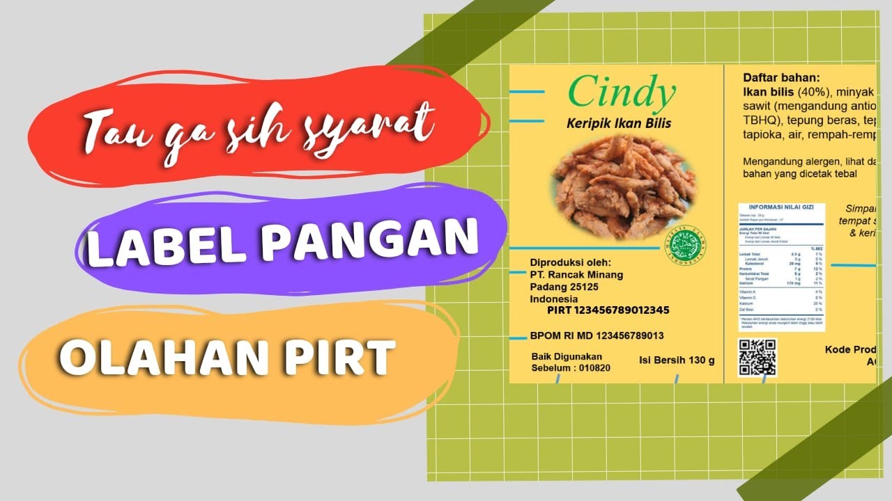 Persyaratan Label Pangan Olahan | Industri Rumah Tangga Pangan (IRTP ...
