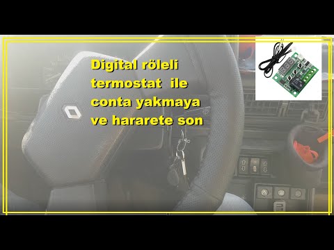 Otomobilde  digital termostat  ile conta yakmaya ve hararete son
