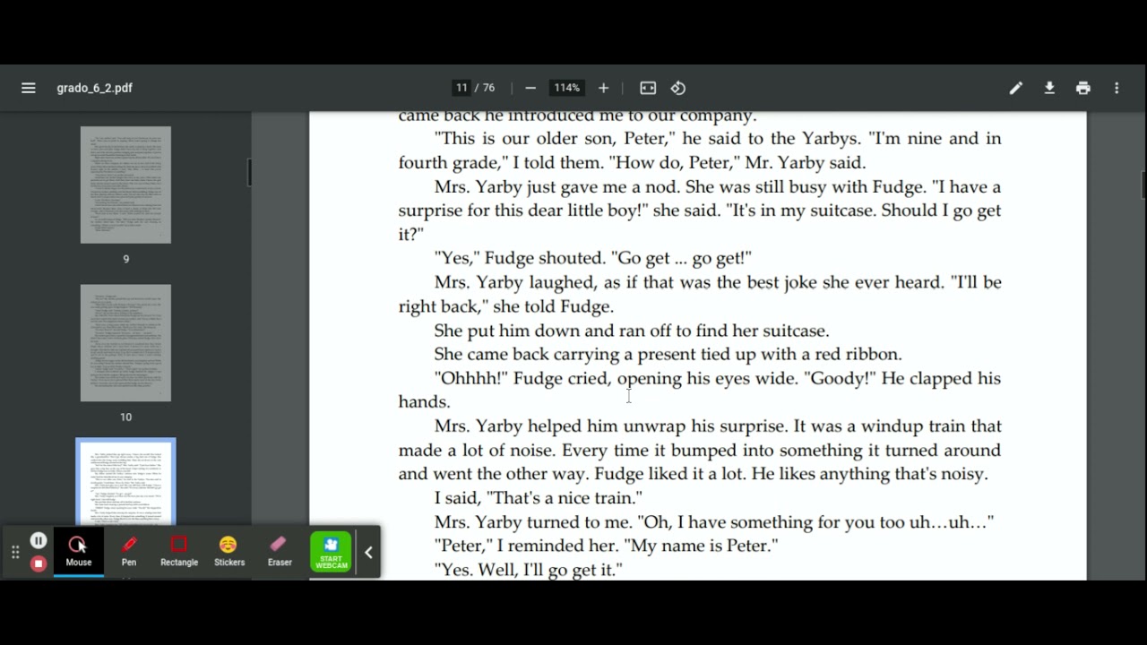 Tales of a Fourth Grade Nothing Chapter 2 read aloud - YouTube