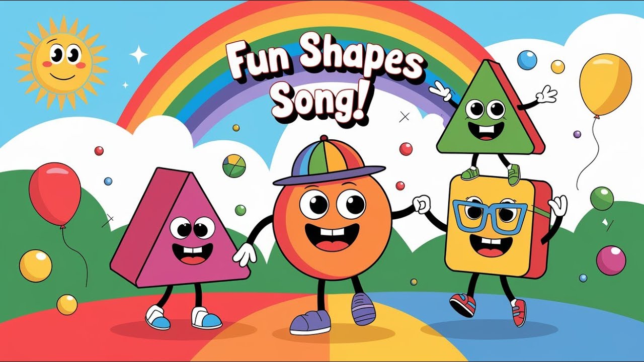 Shapes Songs For Kids | Preschool Learning Videos | Songs For Babies ...