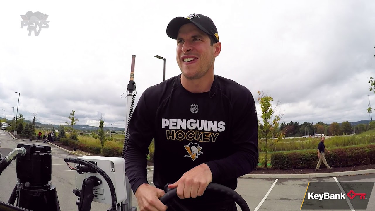 Pittsburgh Penguins KeyBank Challenge: Zamboni Race - YouTube