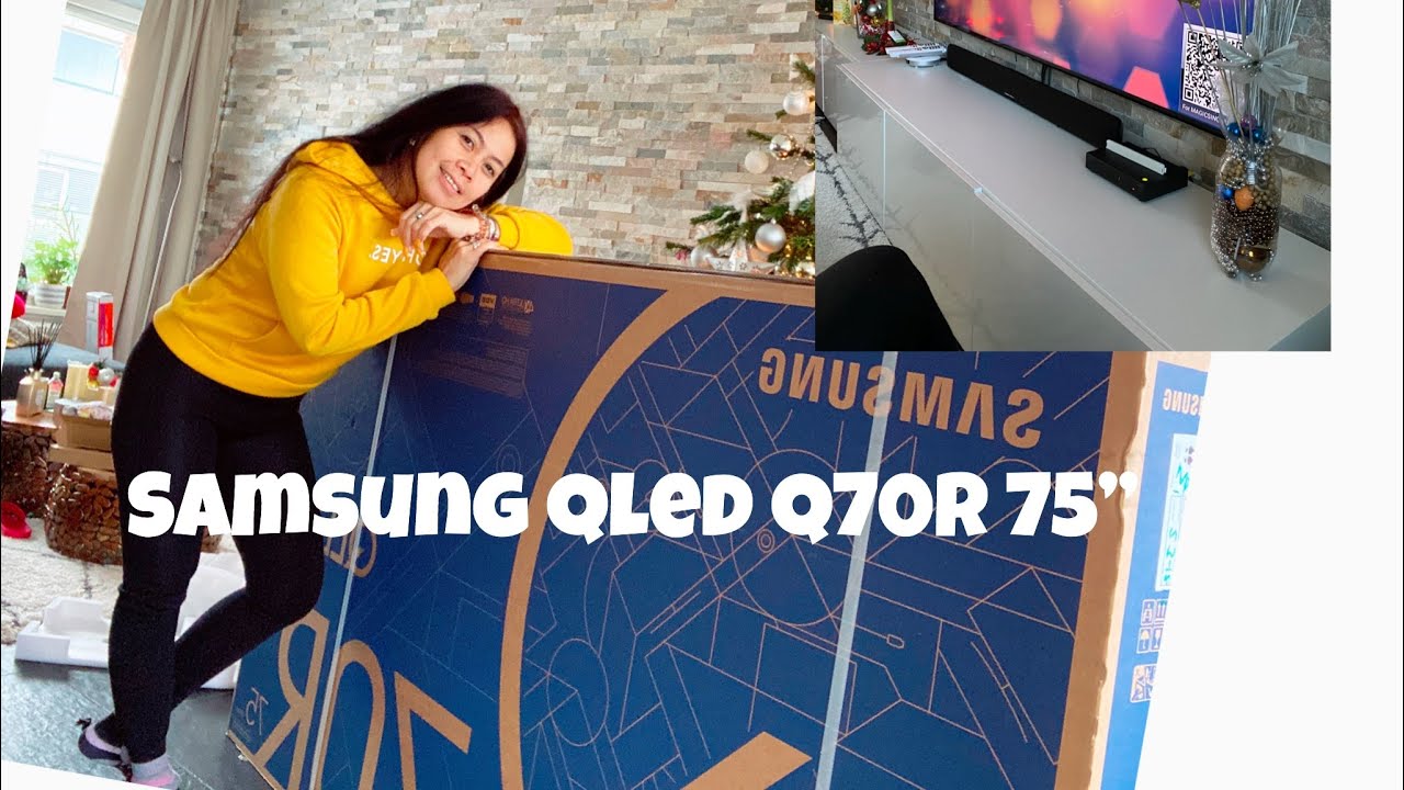 Unboxing Samsung QLED Q70 R 75” 📺 - YouTube