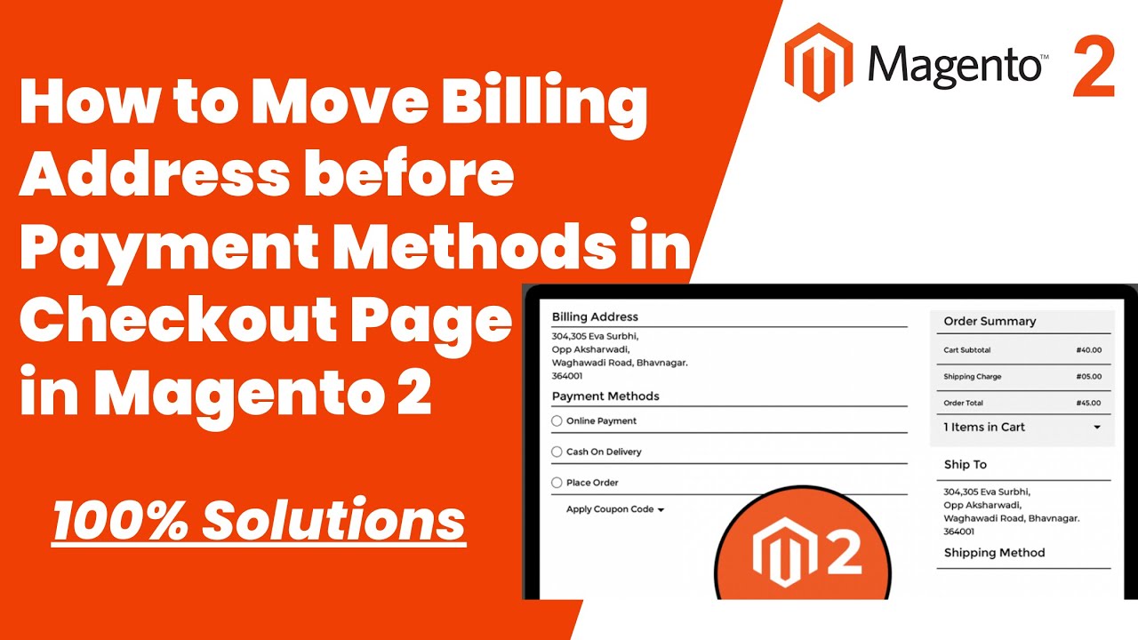 100% Solutions | How to Move Billing Address before Payment Methods in ...
