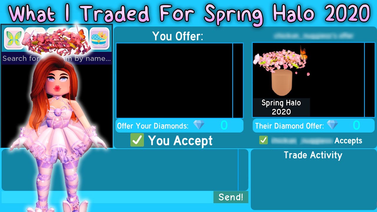 What I Traded For Spring Halo 2020 (Royale High Trading) - YouTube