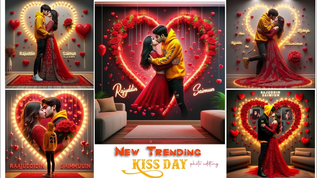 Trending Kiss Day Ai Photo Editing || Bing Image Creator Kiss Day 😮 ...