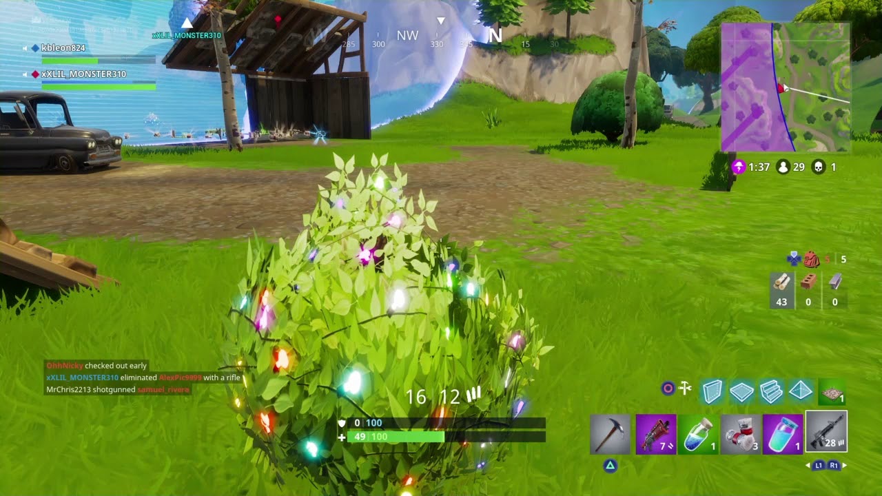 Being a bush in fortnite - YouTube