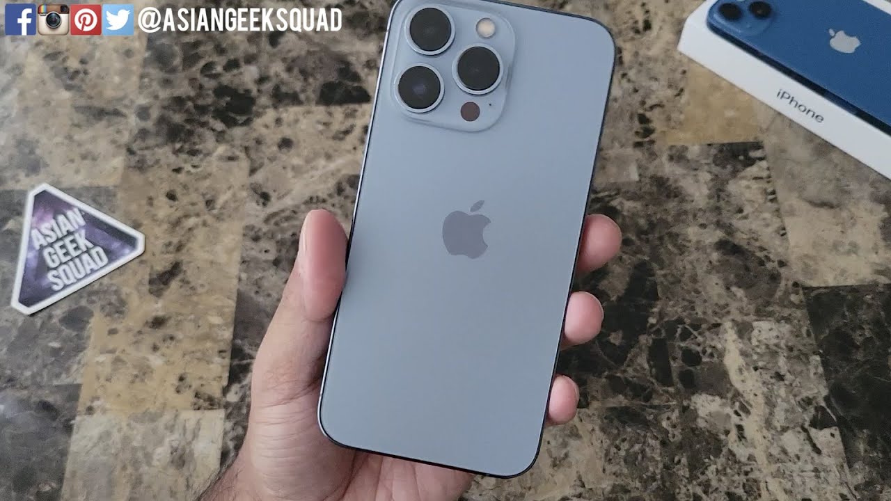 Unboxing the iPhone 13 Pro in Sierra Blue 💙 - YouTube