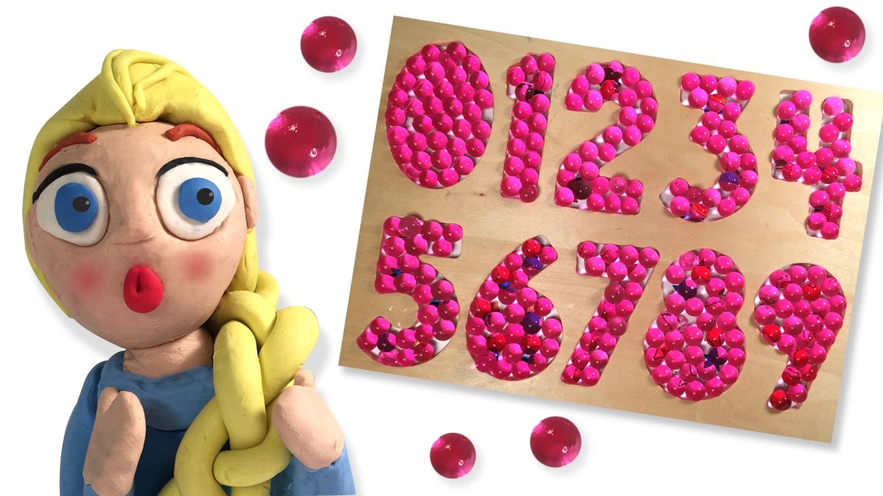 Counting with Frozen's Elsa and Her Magic Orbeez Cartoon - Learning ...