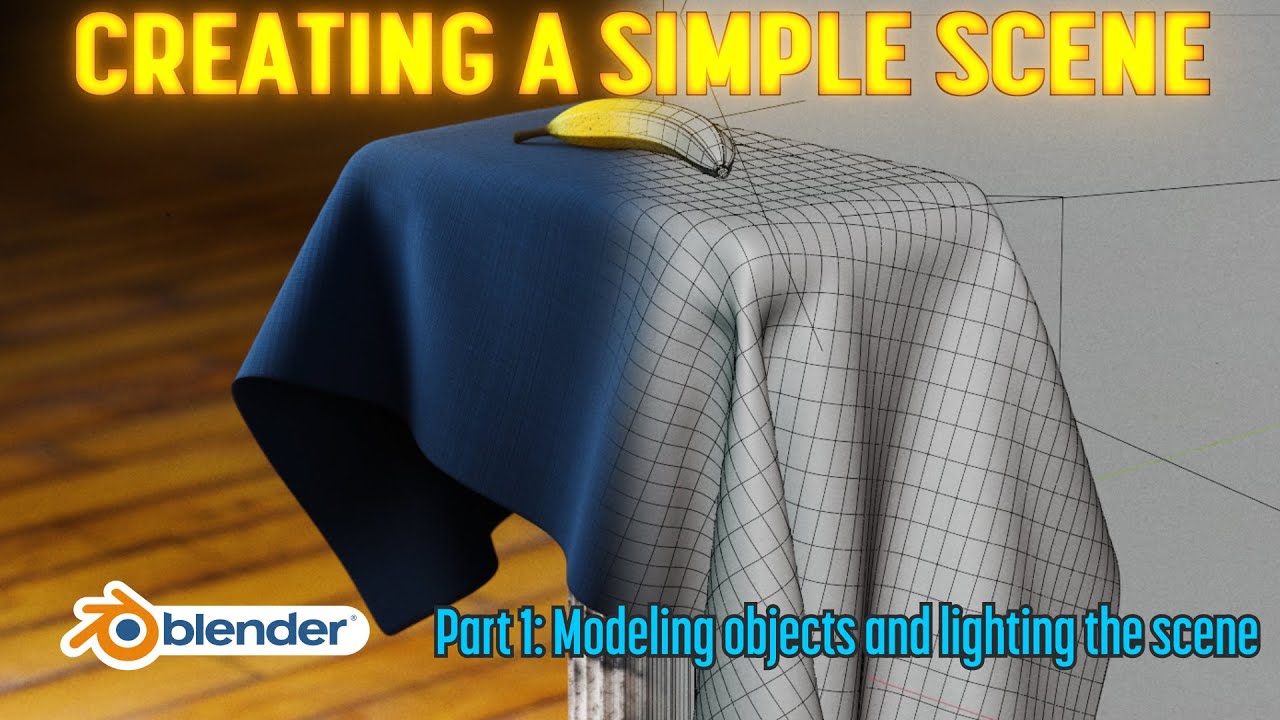 CREATING A SIMPLE SCENE IN BLENDER 2.82 | Part 1: Modeling Objects and ...