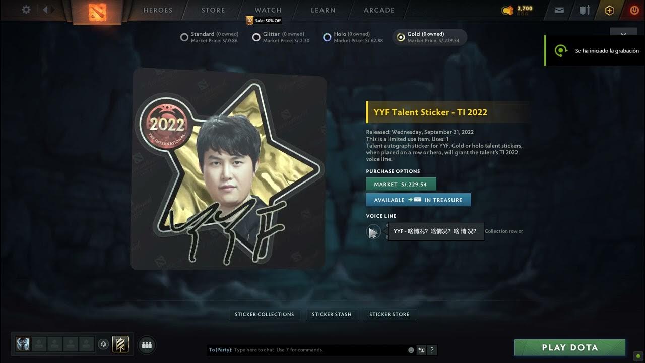 YYF chinese talent voice line 2022 dota 2 - YouTube
