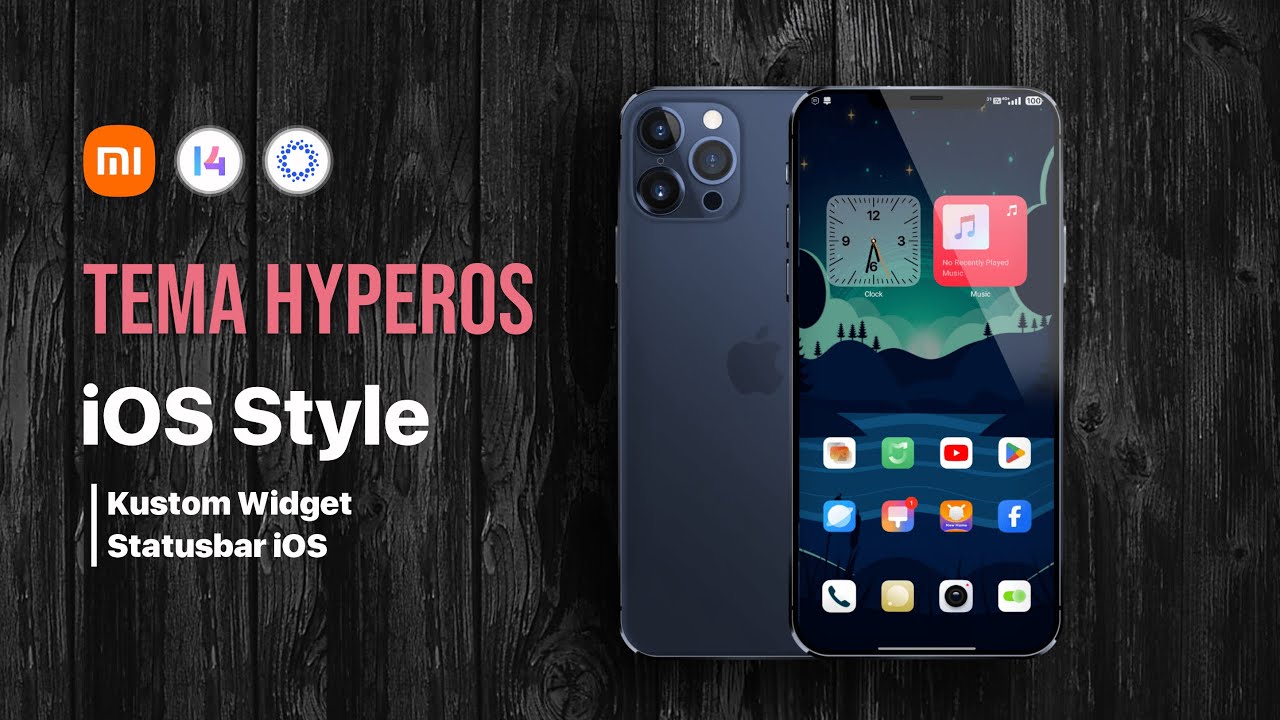 Tema HyperOS Ala iOS || Punya Kustom Model Widget Yang Sangat Keren ...