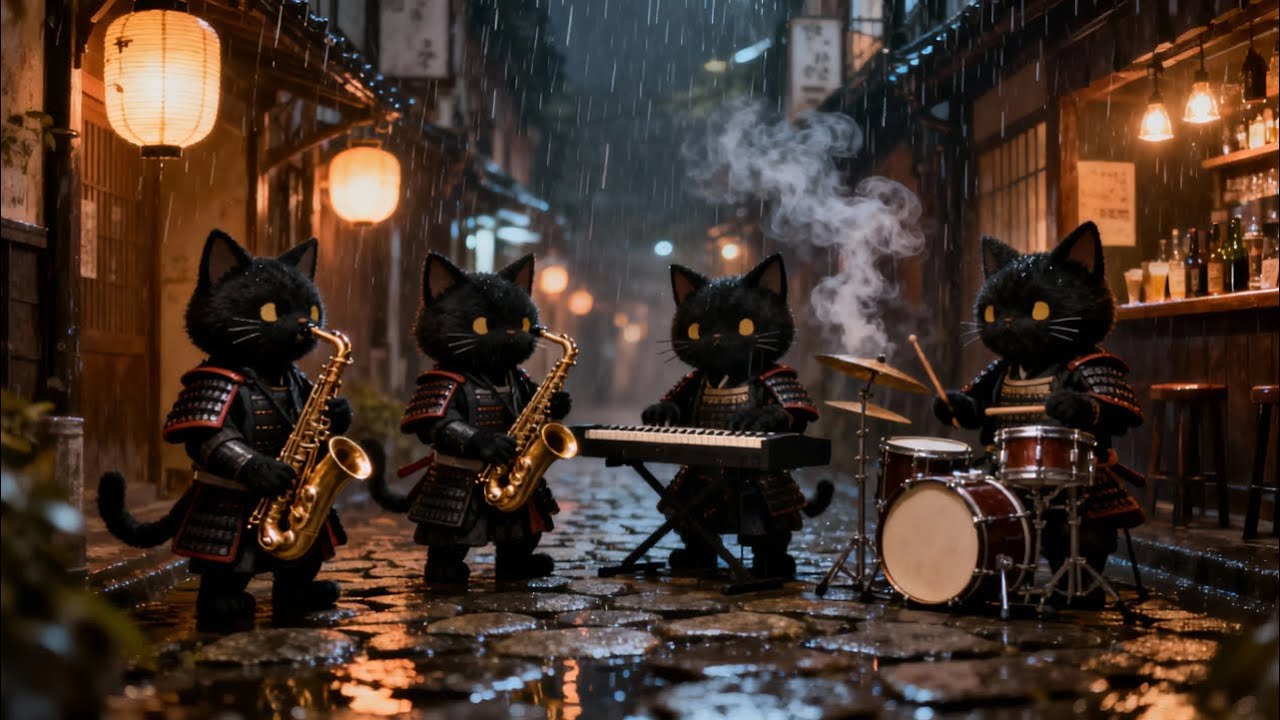 Black Samurai Cats at the Riverside Bar: Deep Bass Jazz to Work ...