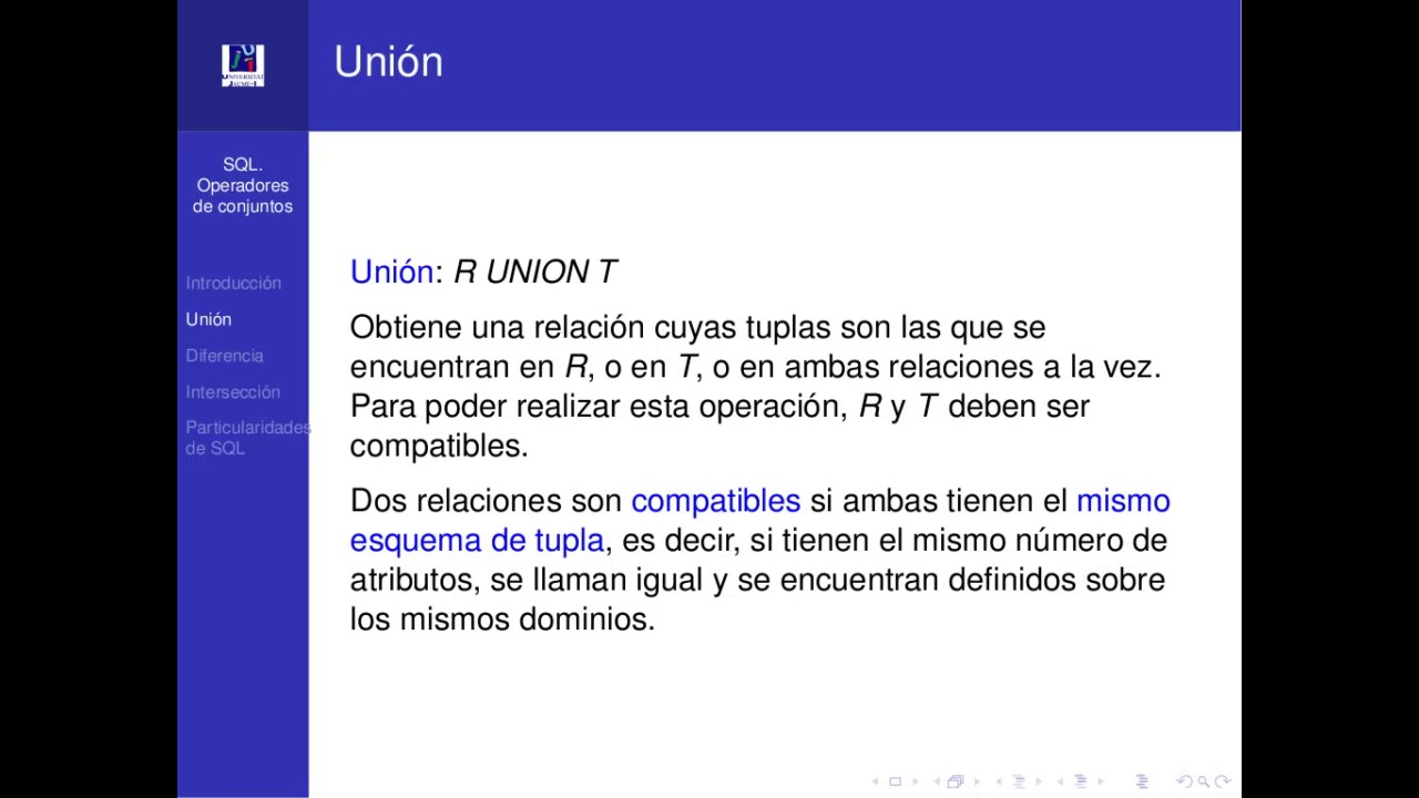 EI1020 tema 02 07 Operadores de Conjuntos en SQL - YouTube