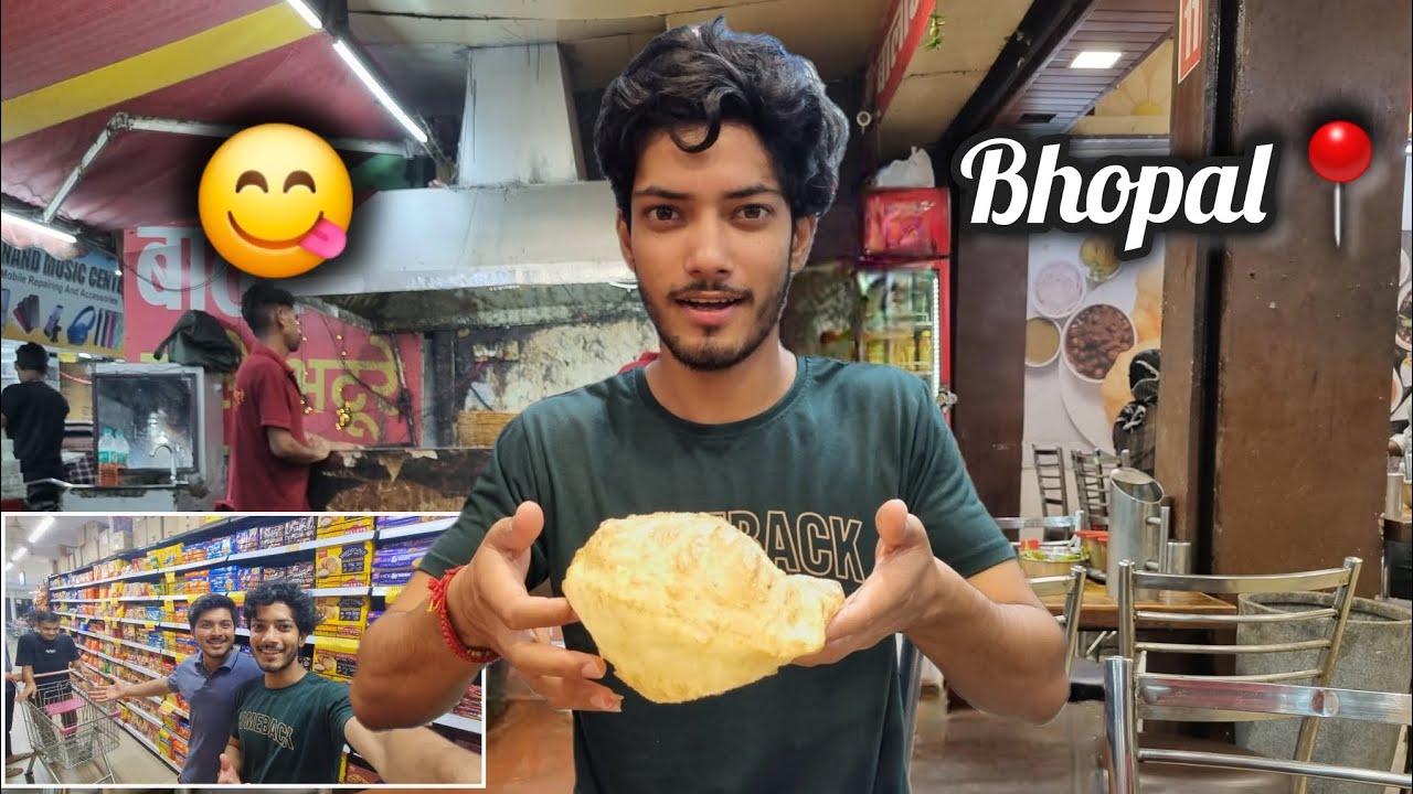 bhopal best chole batoore😋😍 - YouTube