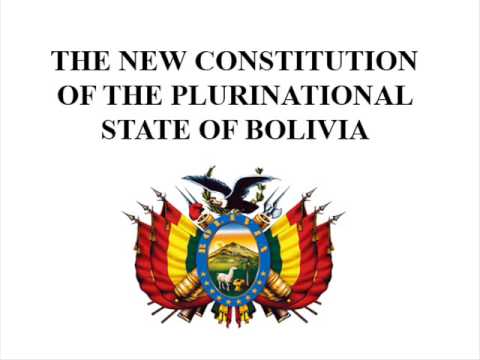 New Constitution of Bolivia - Symbols of the State - YouTube