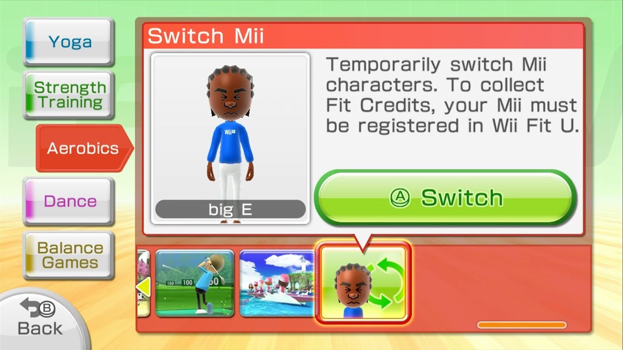 Wii Fit U it's time for Us to Exercise Today - YouTube