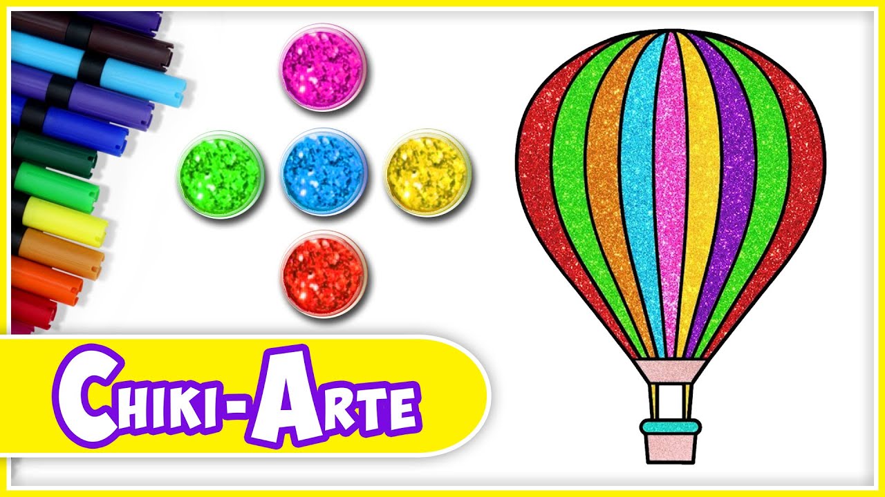 Cómo dibujar un globo aerostático - Dibujos sencillos | Chiki-Arte ...