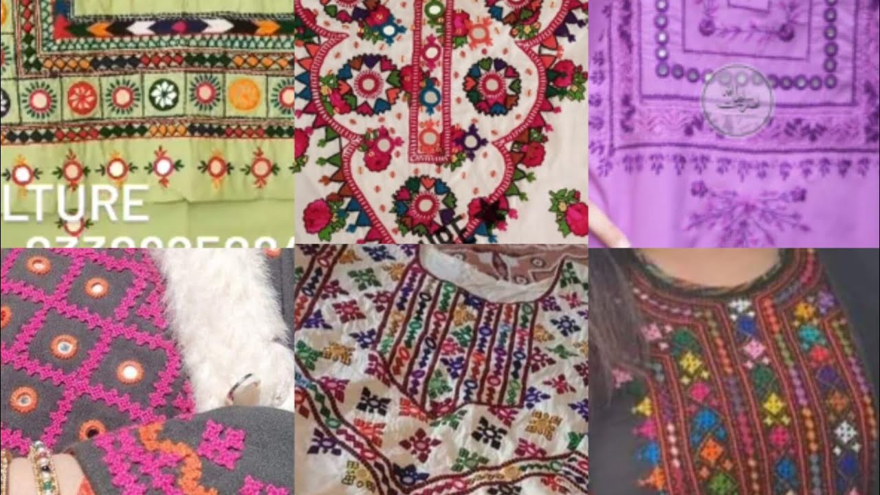 sindhi hand embroidery dresses different style embroidery dresses - YouTube