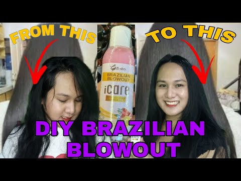ICARE BRAZILIAN BLOWOUT | PAANO MAGBRAZILIAN NG BUHOK? DIY STEP BY STEP