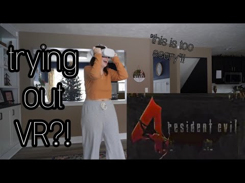 SHE ALMOST STARTED CRYING (testing out VR!) - YouTube