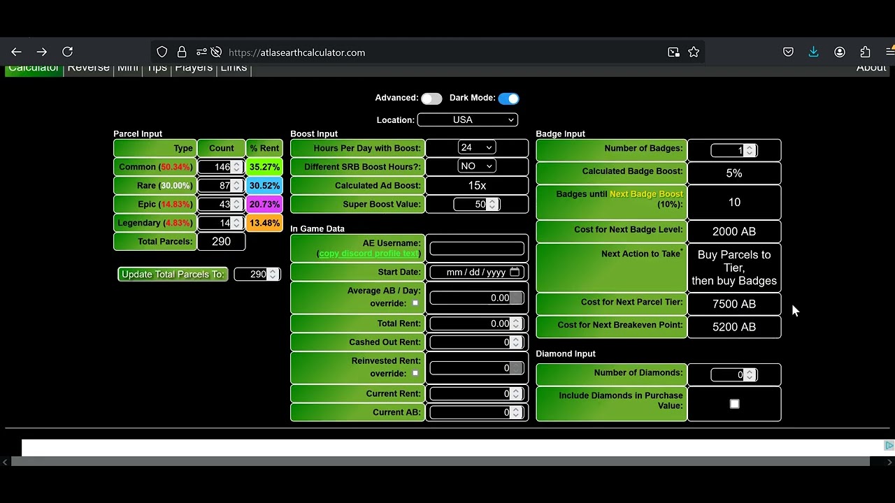 Atlas Earth Calculator and special announcement - YouTube