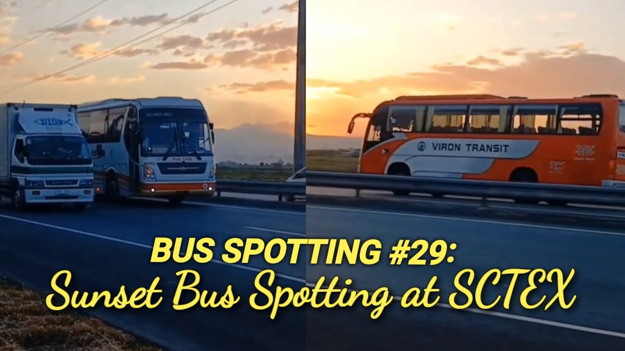 BUS SPOTTING #29: Sunset Bus Spotting at SCTEX #busspotting #bus - YouTube