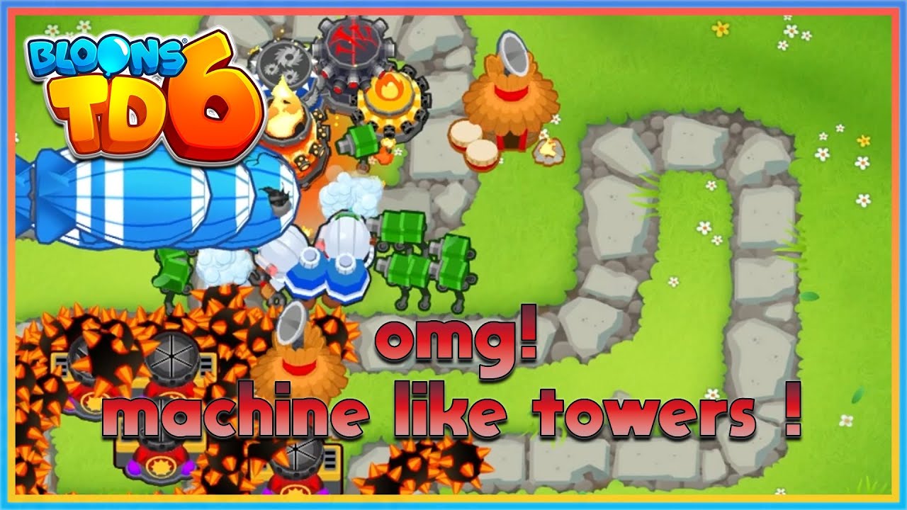 trying a machine tower like build! - Bloons TD 6 - YouTube