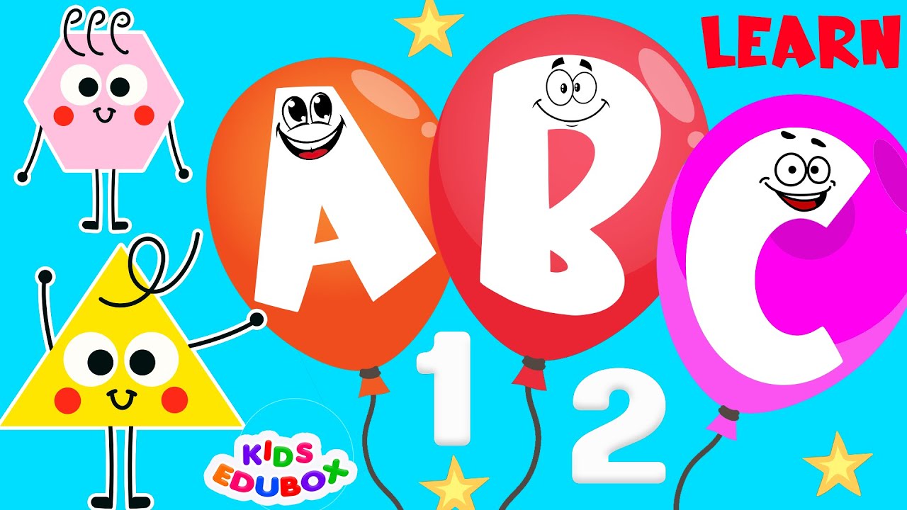 ABC, 123 & Shapes Learning Videos For Preschool | ABC And One Two Three ...
