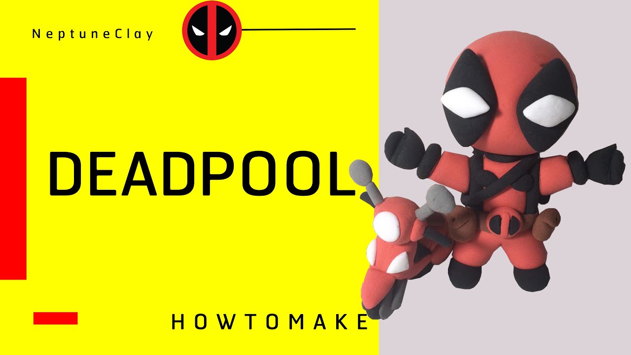 สอนปั้นเดดพูล How To Make DEADPOOL Air Dry Clay - YouTube