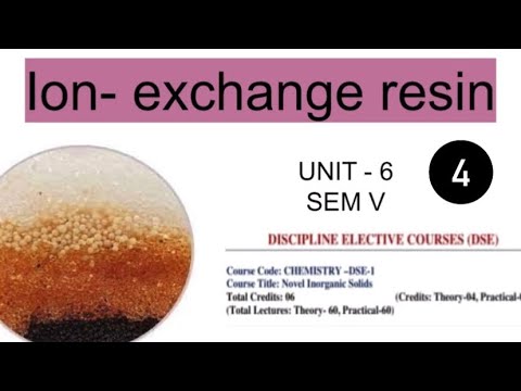 Ion exchange resin , unit - 1,6 , novel inorganic solids - YouTube