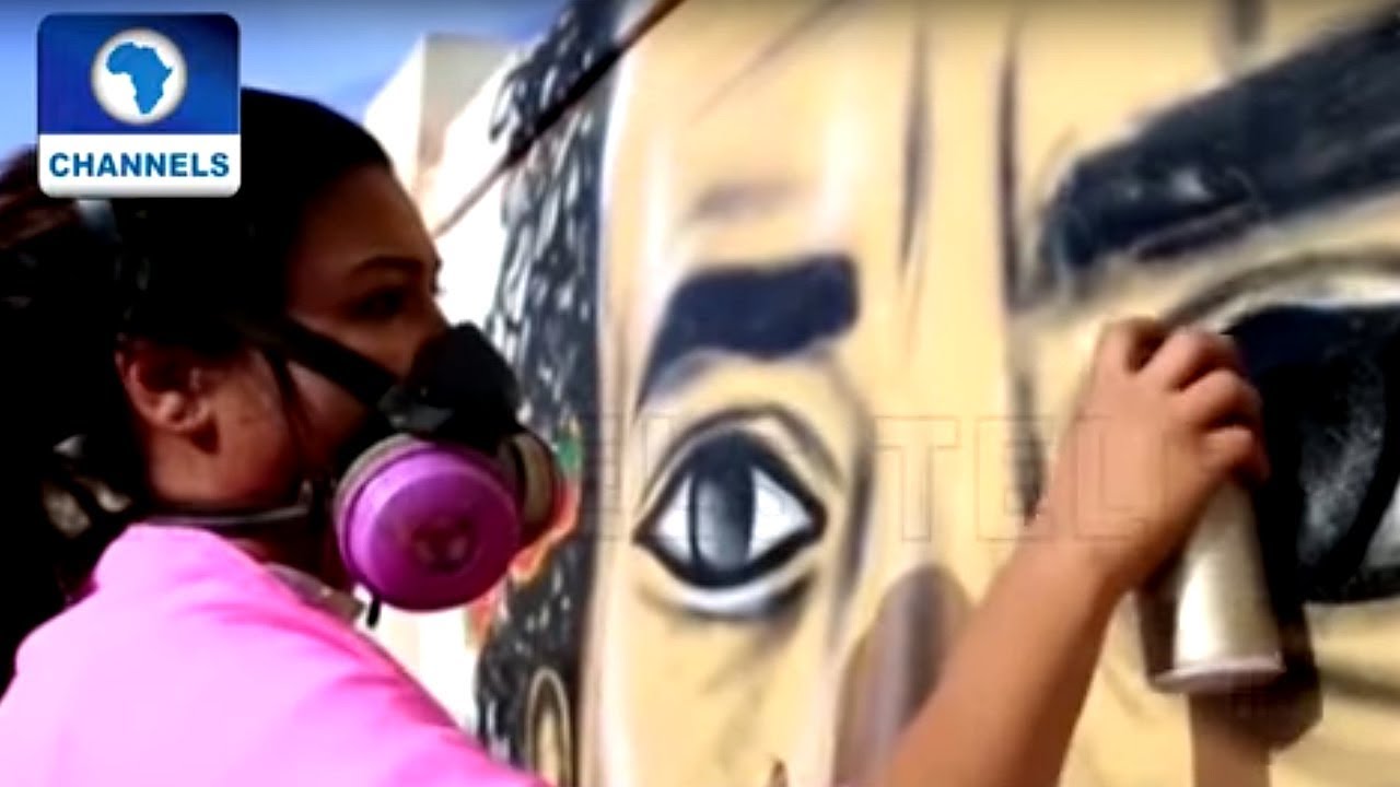 Graffiti Artist Supports Sudan Protests With Art - YouTube