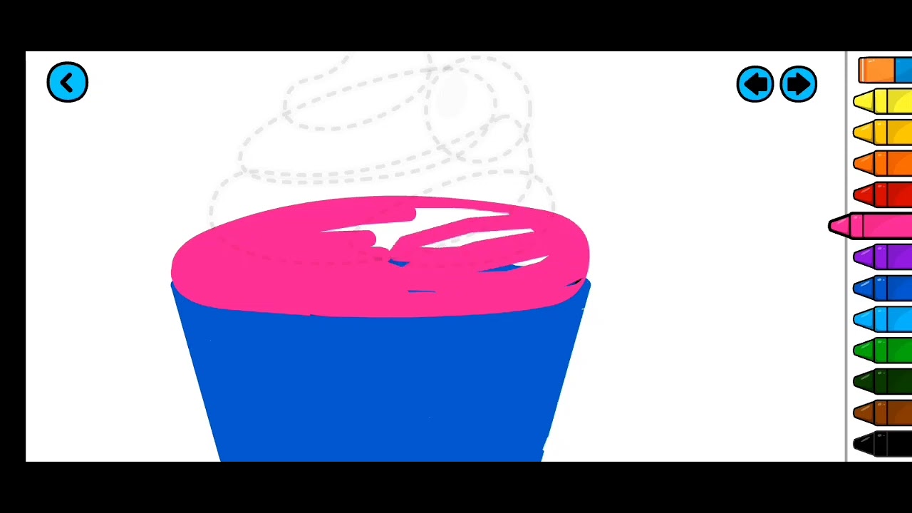 Mewarnai Cup Cake Untuk Anak-Anak | Coloring Cup Cake For Kids # ...