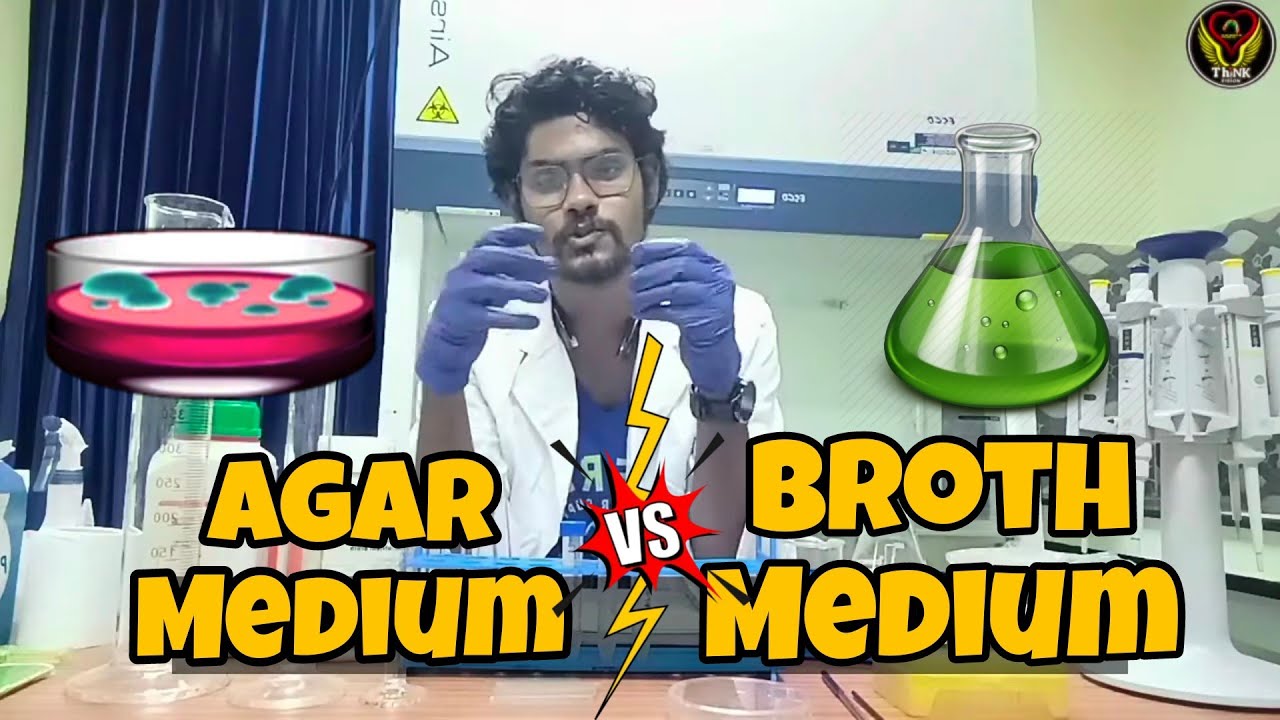 Difference between Agar Medium vs Broth Medium | Microbiology Lab ...