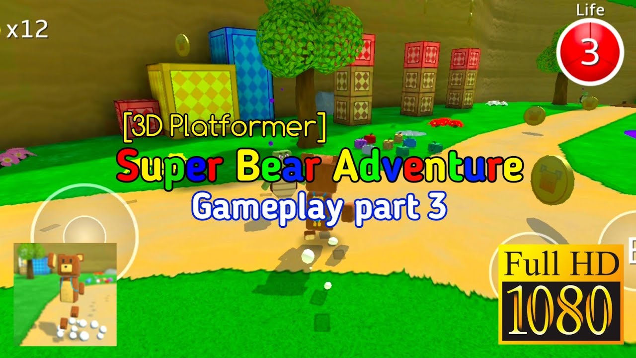 [3D Platformer] Super bear adventure - Save the second and third bear ...