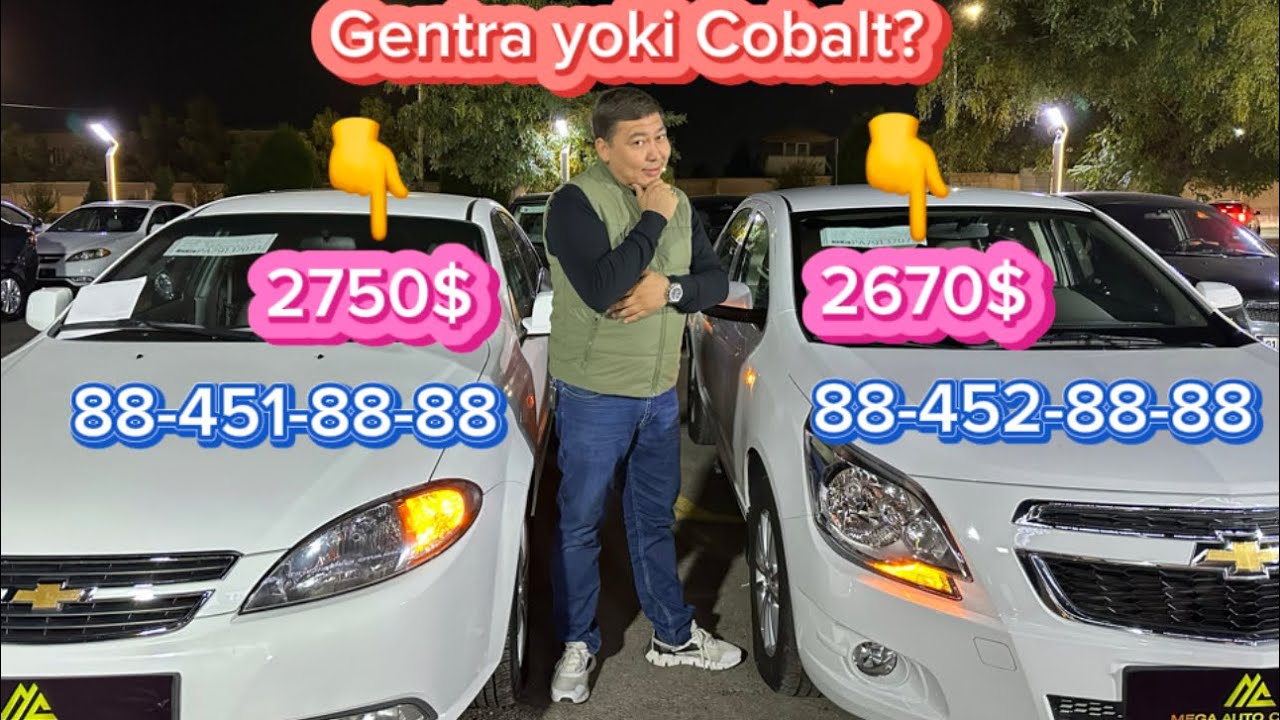 16.10.2023 Mega Avto Kredit tel 88-452-88-88 Gentra va Cobalt - YouTube