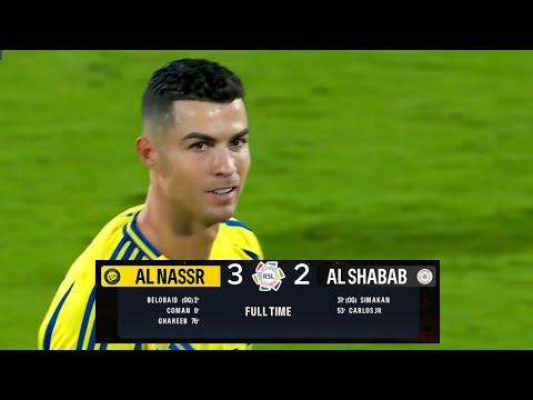 HIGHLIGHTS!! AL SHABAB VS AL NASSR SAUDI PRO LEAGUE 2026 CRISTIANO RONALDO FANSCAMERA