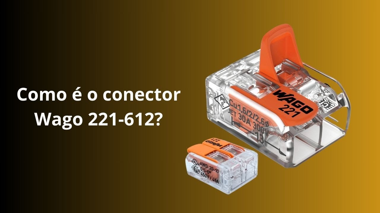 Como é o conector Wago 221-612? - YouTube