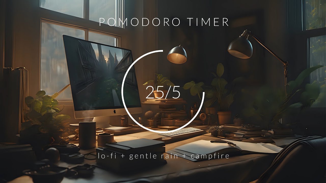 2 - Hour Study With Me 📚 25/5 Pomodoro Timer ️ Lofi Music For Effective ...