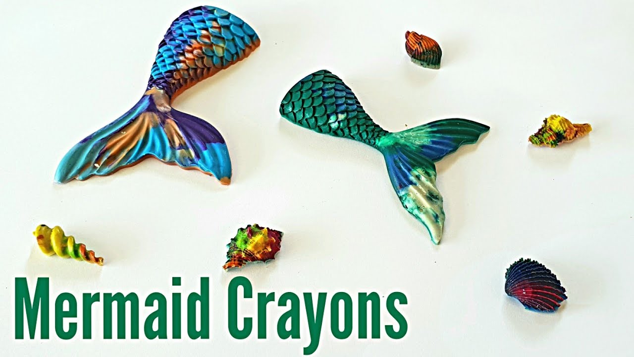 How to make mermaid crayons! DIY - YouTube