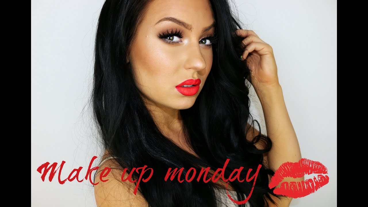 Makeup Monday | Smokey eyes & Red lips! - YouTube