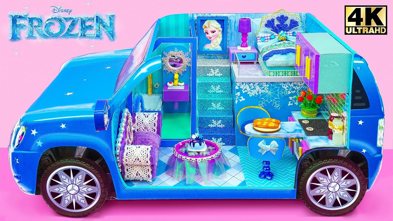 DIY Frozen Themed Luxury Car Home with Creative and Unique Craft Ideas ...