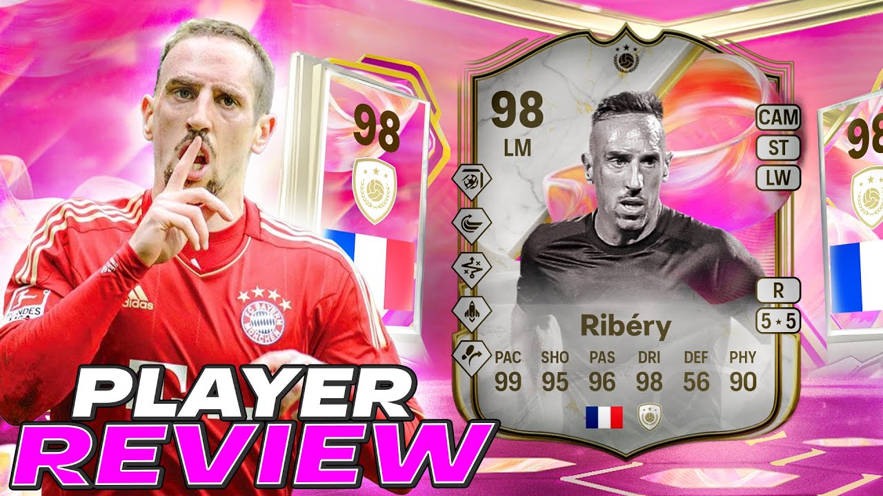 98 FUTTIES ICON RIBÉRY SBC PLAYER REVIEW - EA FC 25 ULTIMATE TEAM - YouTube