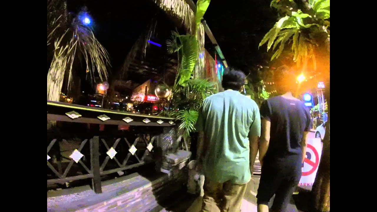 Walking and nightlife in bali jalan legian - YouTube