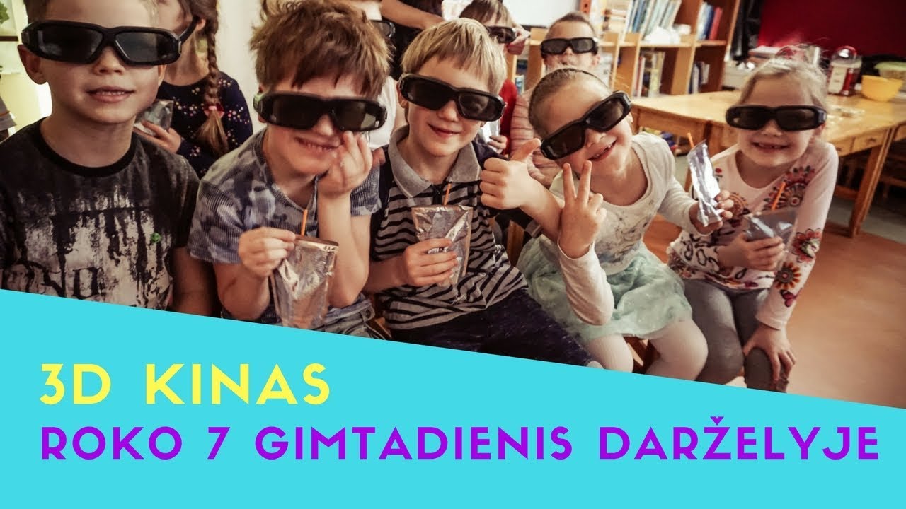 Roko gimtadienis darželyje. 3D kinas. Super idėja, kuri patiko 2018 02 ...