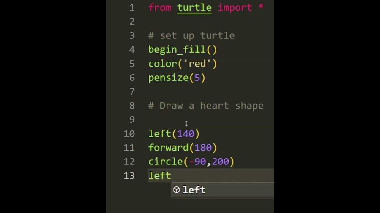 Create Heart Animation Using Python #python#animation#Art#Coding - YouTube