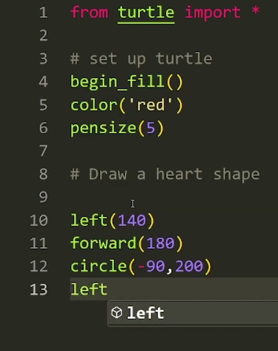 Create Heart Animation Using Python #python#animation#Art#Coding - YouTube