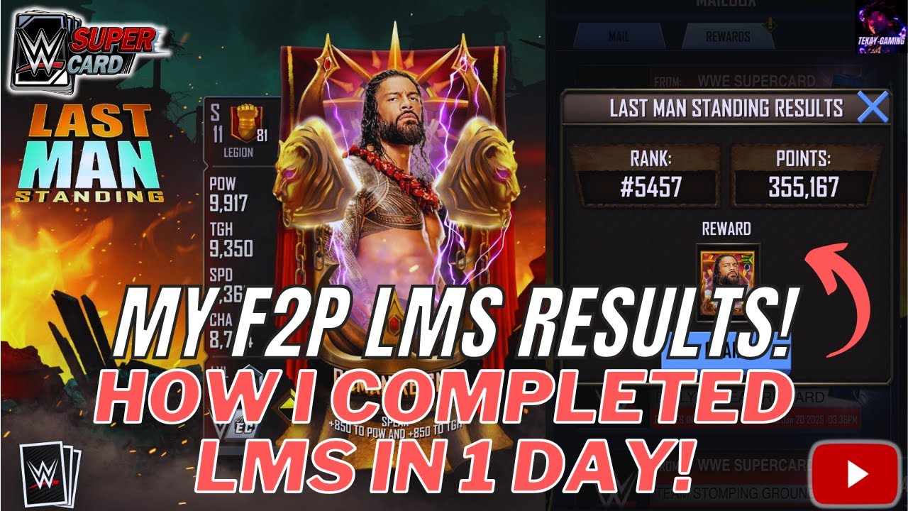 HOW I GOT LMS ROMAN REIGNS IN UNDER 24 HOURS F2P! WWE Supercard - YouTube